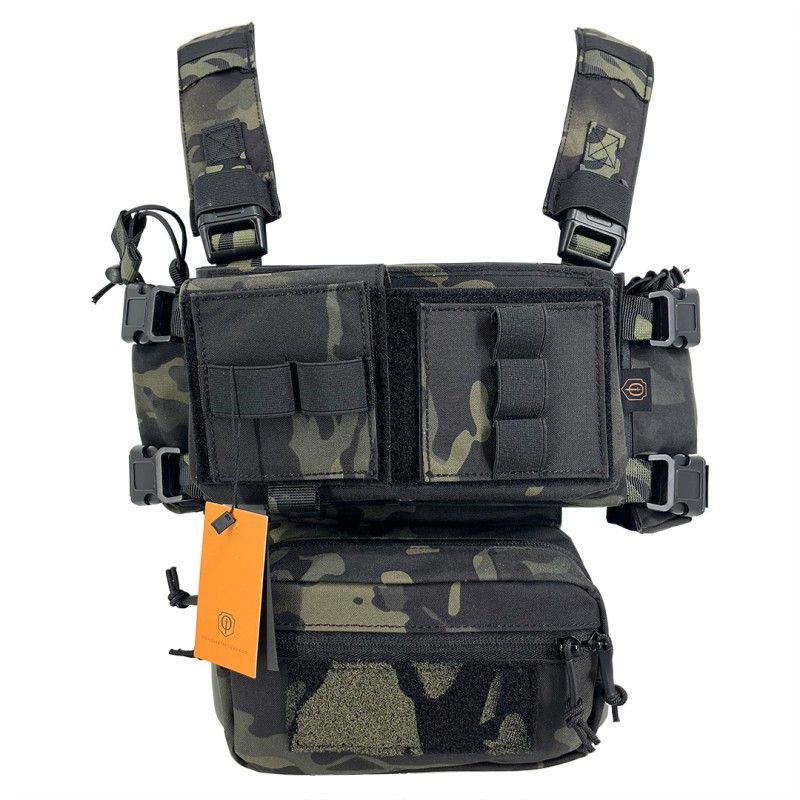 Chaleco Chest Rig Conquer Mini Chest Rig MCBK — MLQ TACTIC AIRSOFT