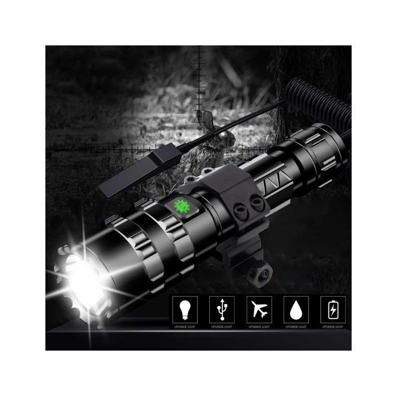 Linterna XML-L2 con pulsador — MLQ TACTIC AIRSOFT